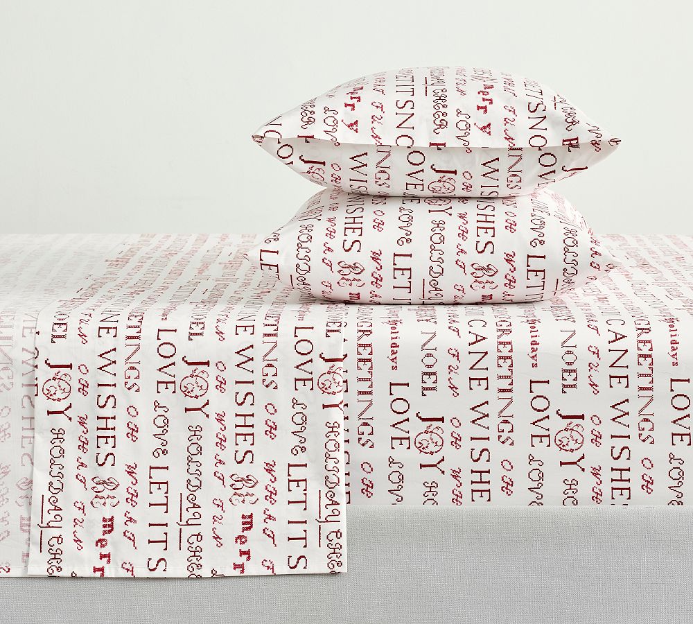 Holiday Cheer Sheet Set | Pottery Barn