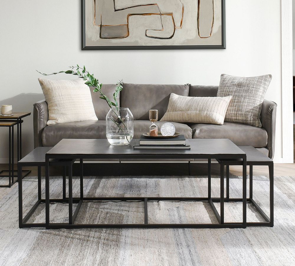 Nova Rectangular Metal Nesting Coffee Tables | Pottery Barn
