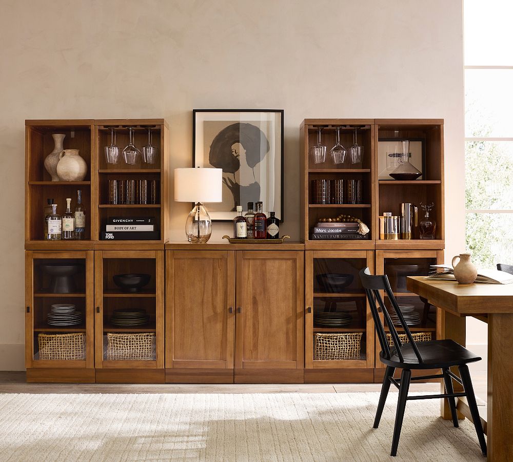 Reed Modular Bar Set with Cabinets (108") | Pottery Barn