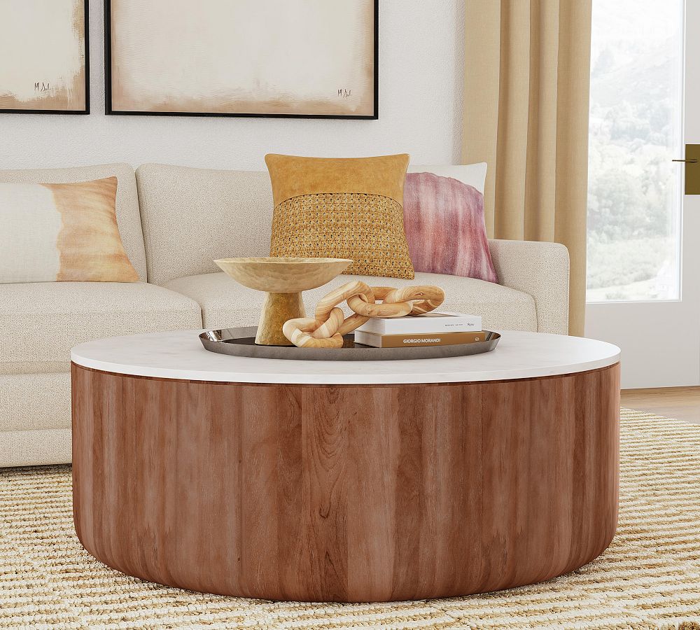 Mila Round Marble Coffee Table (46") | Pottery Barn