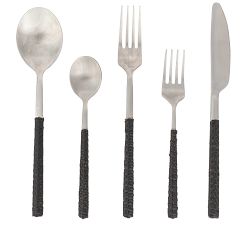 Tava Handwoven Stainless Steel Flatware - Set of 5 | Pottery Barn