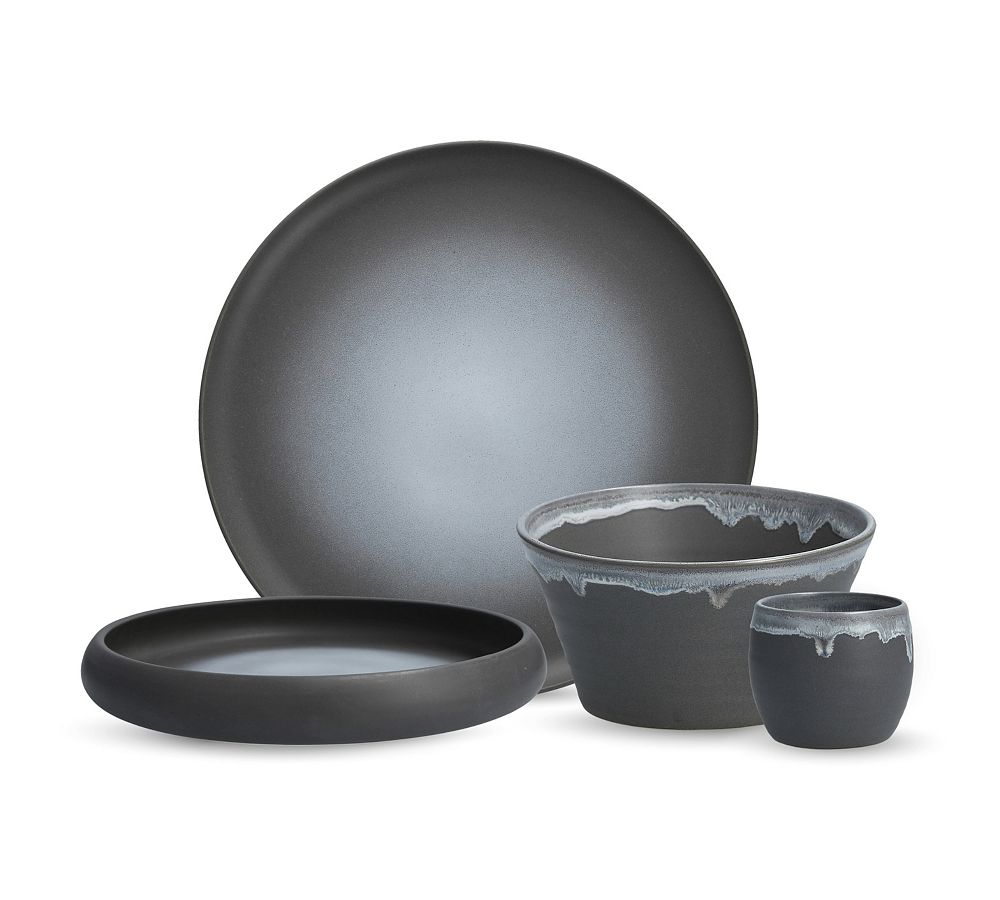 Fortessa Cloud Terre No.1 Stoneware 16-Piece Dinnerware Set | Pottery Barn