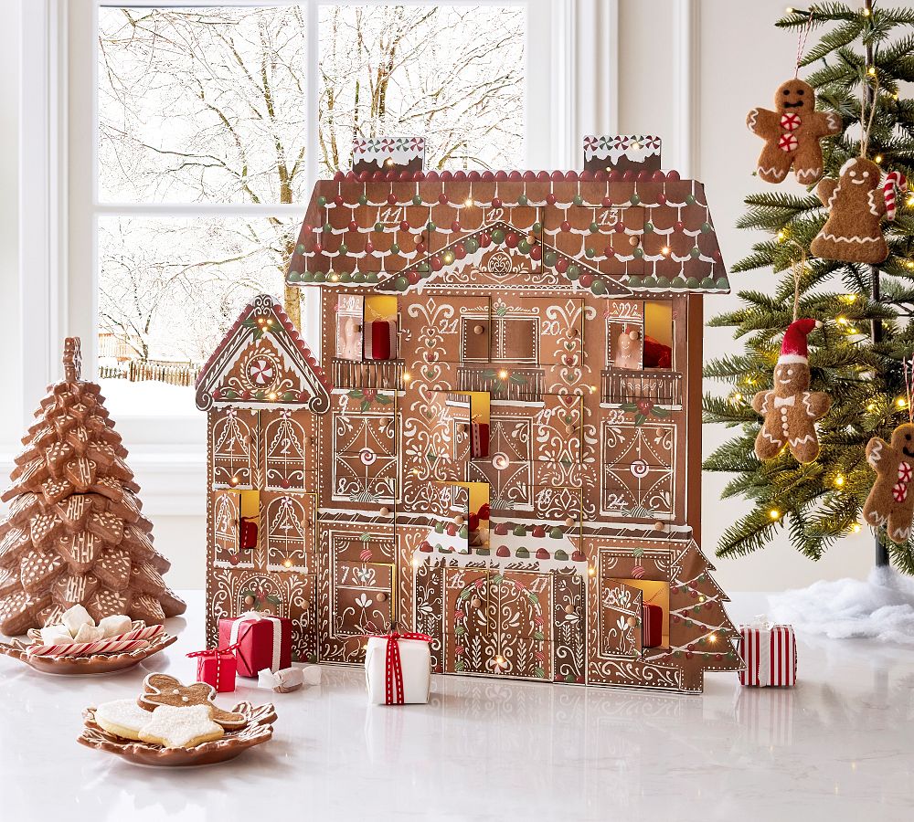 Gingerbread Advent Calendar | Pottery Barn