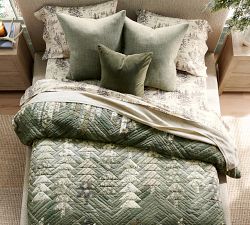 Winter Spruce Quilt | Pottery Barn