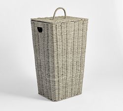 Newport Handwoven Lidded Hamper | Pottery Barn