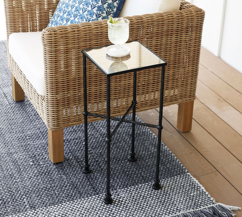 Verona Square Outdoor Side Table | Pottery Barn