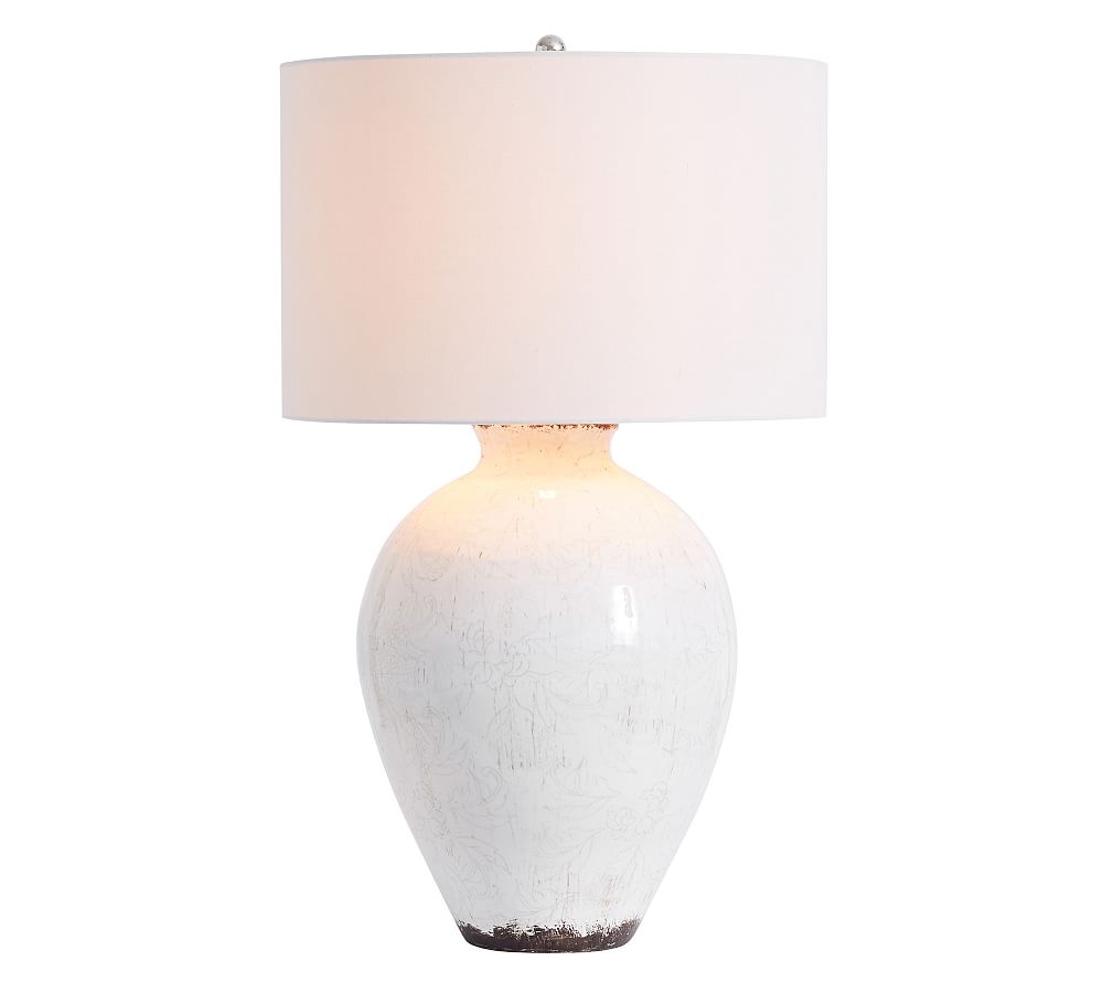 Bethany Round Ceramic Table Lamp (27") | Pottery Barn