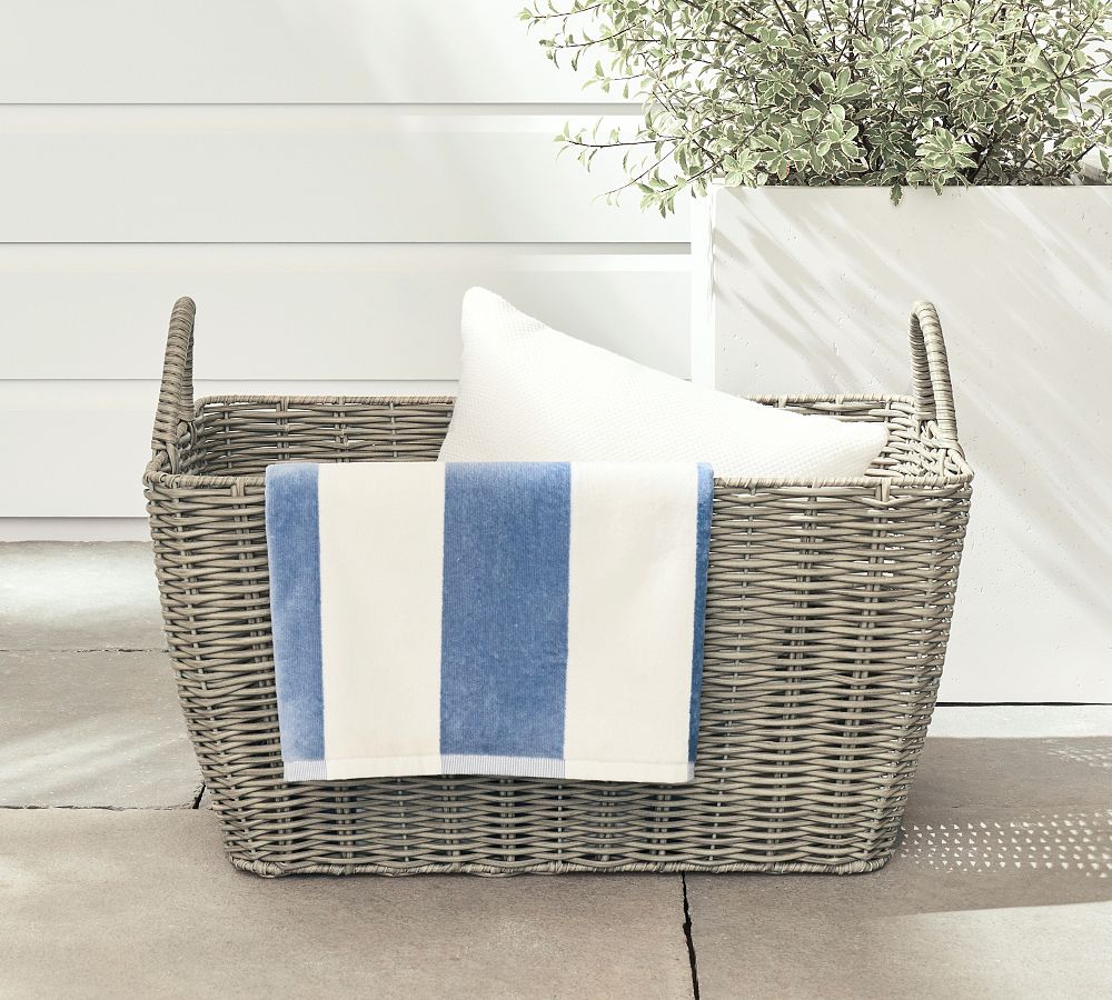Newport Handwoven Rectangular Basket | Pottery Barn