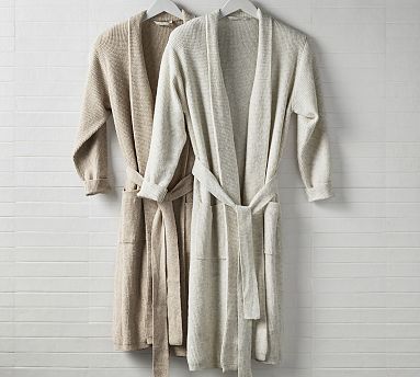 Cozy Thermal Sweater Robe | Pottery Barn