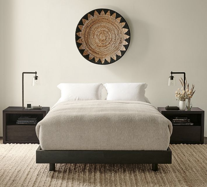 Pottery barn wood platform bed store