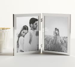 Modern Silver Hinged Frames | Pottery Barn
