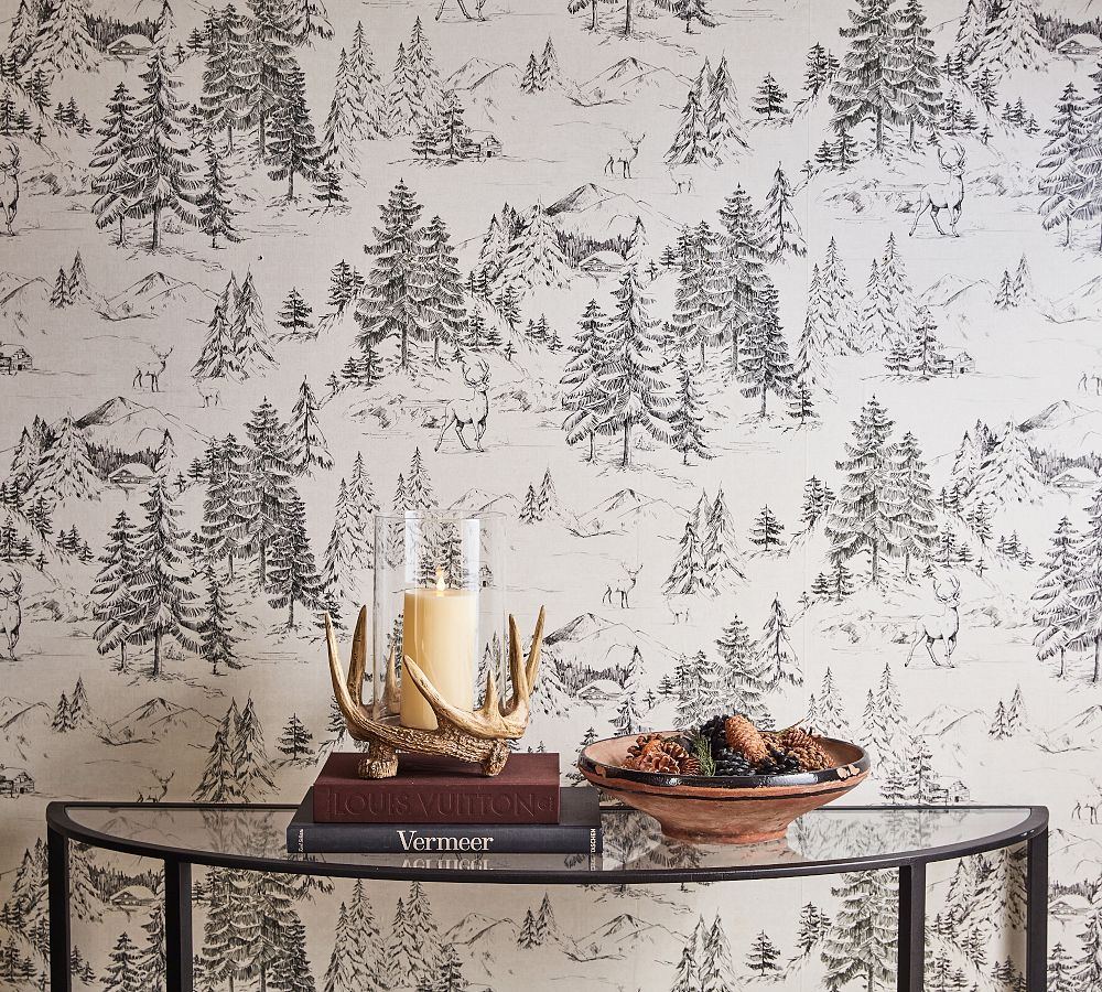 Rustic Forest Wallpaper | Pottery Barn
