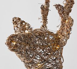 Lit Burlap Buck Tree Topper | Pottery Barn