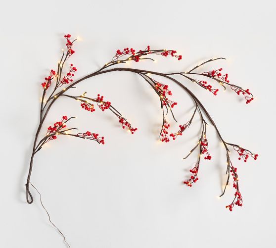 Twinkling Twig and Berry Garland | Pottery Barn
