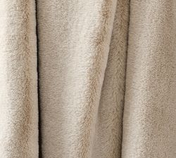 Double Faced Rabbit Faux Fur Throw | Pottery Barn