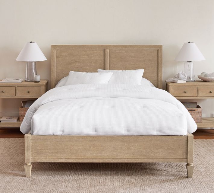 Sausalito Cane Sleigh Bed King Seadrift Pottery Barn