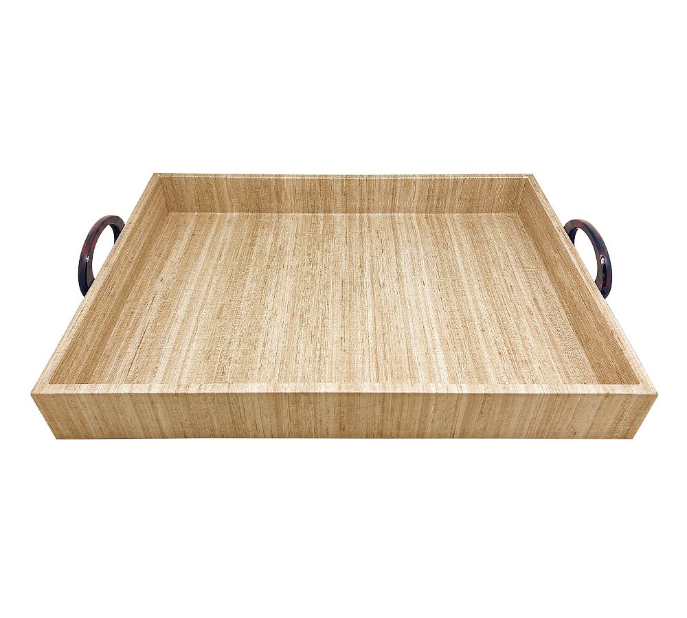 Lucia Tortoise Handled Tray | Pottery Barn