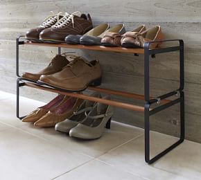Double Bar Shoe Rack - Set of 2 | Pottery Barn
