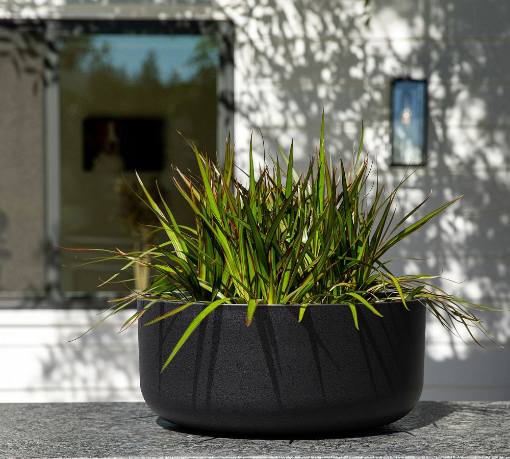 All Weather Eco Hevea Tall Basin Planters | Pottery Barn