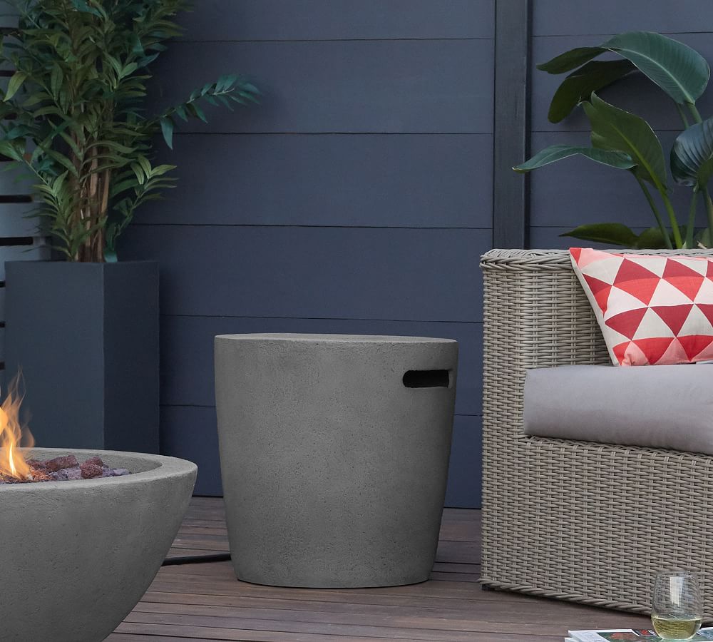Blackwell Round Propane Tank Storage Cover (20") | Pottery Barn