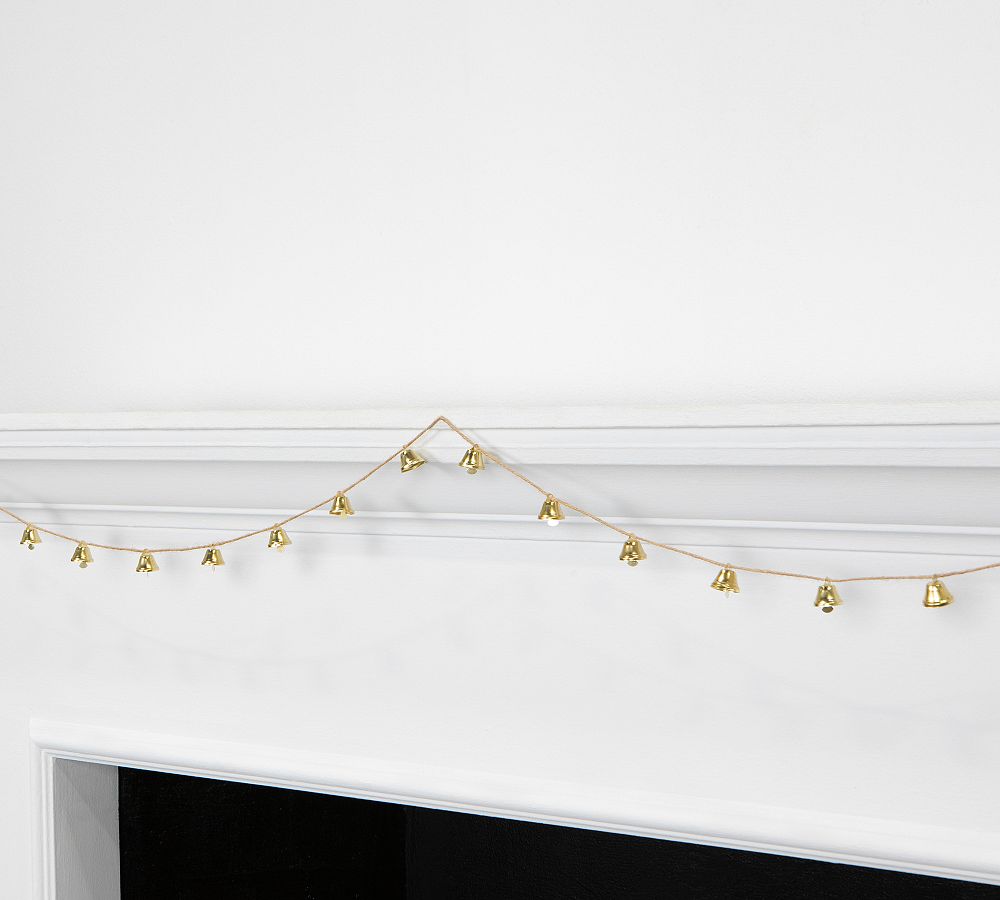 Gold Jingle Bell Garland | Pottery Barn