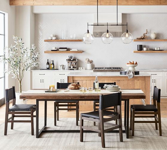 Malcolm Extending Dining Table(86"-122") | Pottery Barn