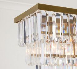 Gemma Crystal Linear Chandelier (41") | Pottery Barn