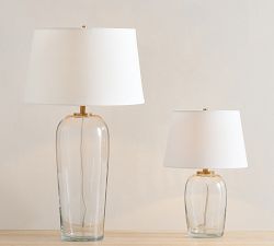 Carter Glass Table Lamp (18"-29") | Pottery Barn