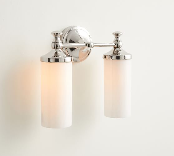 Mercer Double Tube Sconce (13") | Pottery Barn