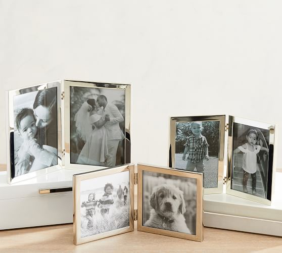 Modern Silver Hinged Frames | Pottery Barn
