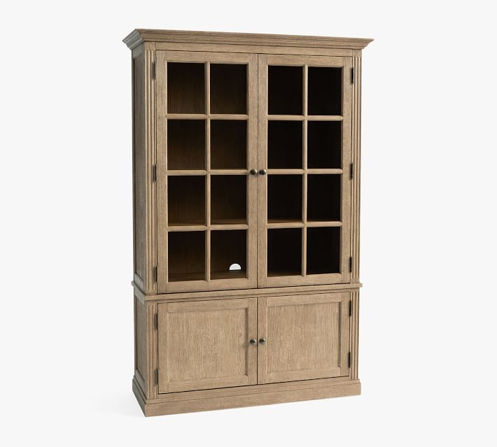 Pottery barn glass cabinet store