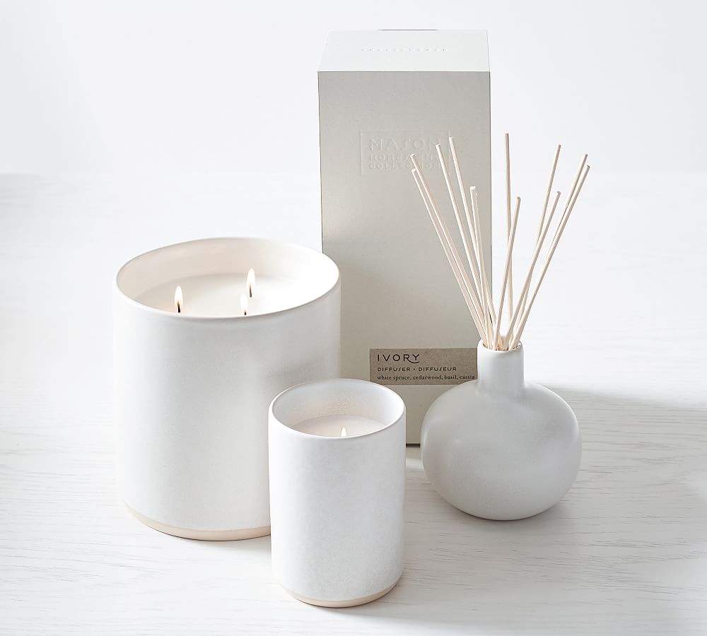 Mason Ceramic Scent Collection - White Spruce | Pottery Barn