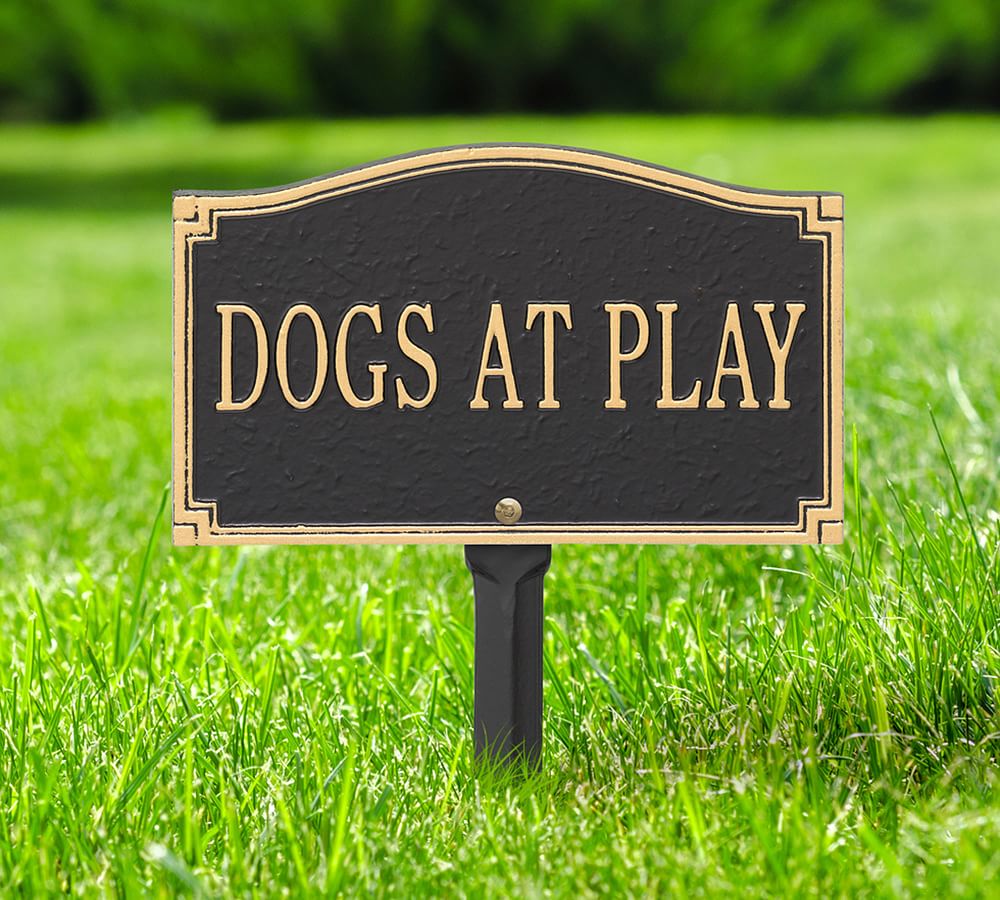 Dogs at Play Sign | Pottery Barn