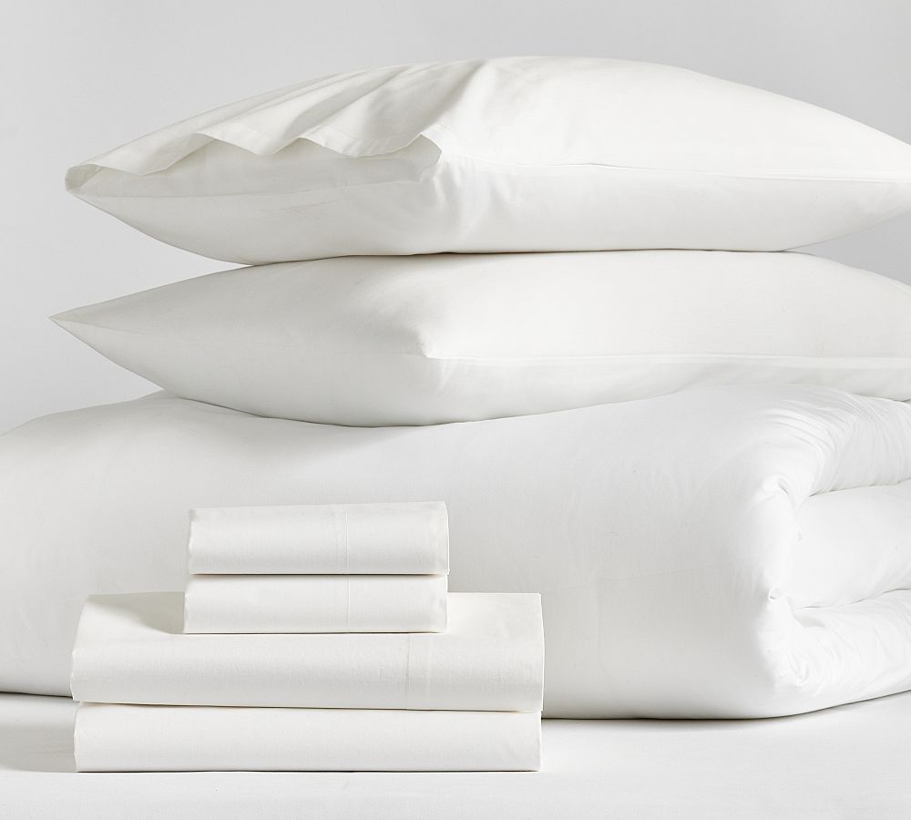 Retreat Essential Percale Bedding Bundle Set | Pottery Barn