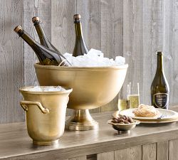 Rustic Metal Handcrafted Ice Bucket | Pottery Barn
