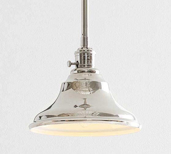 Curved Metal Bell Pole Pendant (10"-13") | Pottery Barn