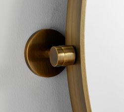 Linden Round Pivot Mirror | Pottery Barn