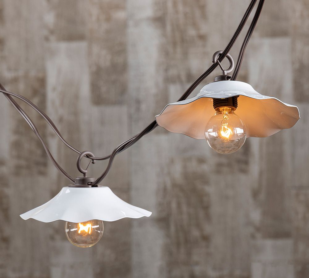 Shaded String Lights | Pottery Barn