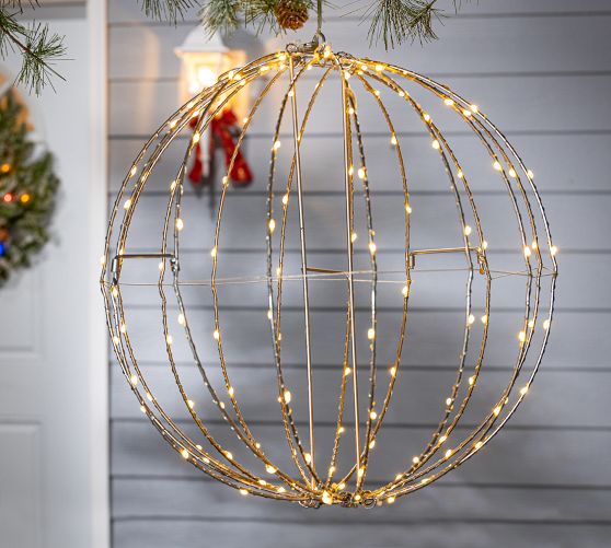 Lit Sphere with Warm LED Lights | Pottery Barn