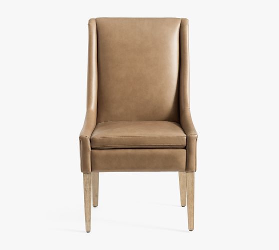 Fulton Leather Dining Chair | Pottery Barn