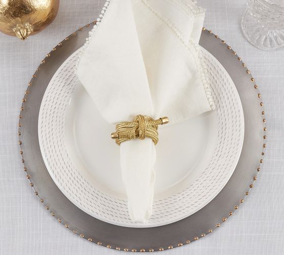 Knotted Rope Napkin Rings, Set of 4 | Pottery Barn
