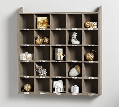 Handcrafted Wooden Cubby Display Pottery Barn