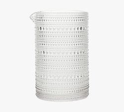 Jupiter Beaded Glass Cocktail Pitcher | Pottery Barn