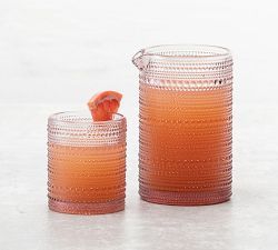 Jupiter Beaded Glass Cocktail Pitcher | Pottery Barn