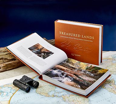 Treasured Lands By QT Luong Leather-Bound Book | Pottery Barn