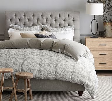 Pottery barn grey duvet store