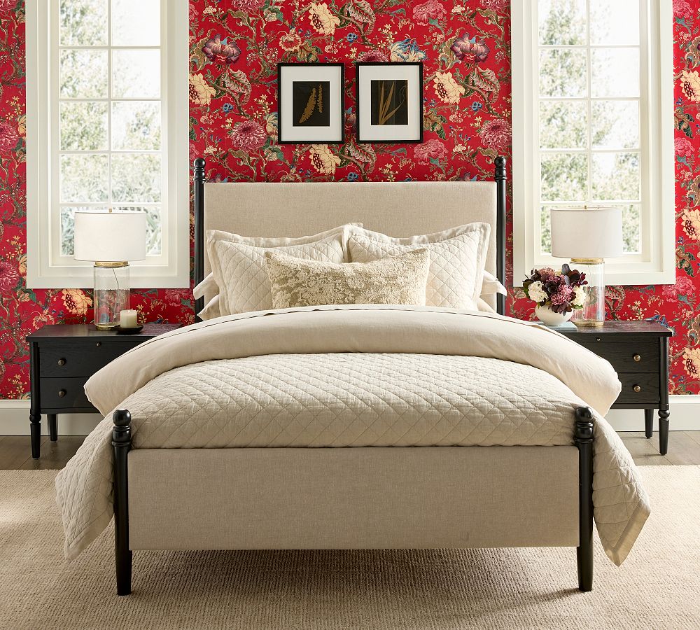 Flax Belgian Flax Linen Diamond Quilt & Sham | Pottery Barn