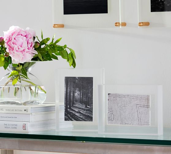 Acrylic Floating Frame with Frosted Sides | Pottery Barn
