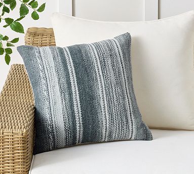 James Ombre Outdoor Pillow | Pottery Barn