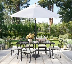 Riviera Metal Rectangular Outdoor Dining Table (72") | Pottery Barn
